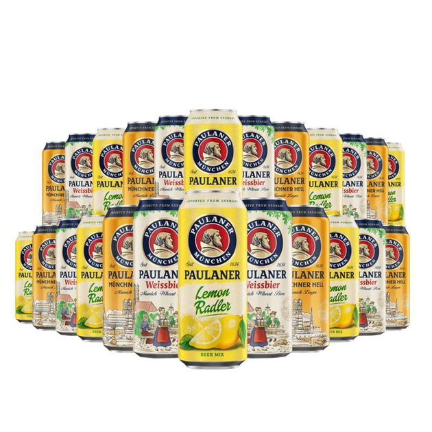 Paulaner Beers Mixed Case - Lemon Radler - Munich Lager - Weissbier 24 ...