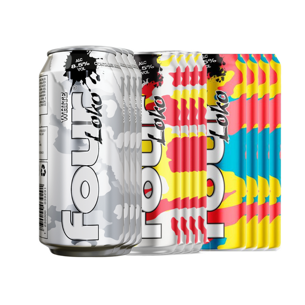 Four Loko White/Strawberry Lemonade/Tropical 12 can mix | Dranken.co.uk