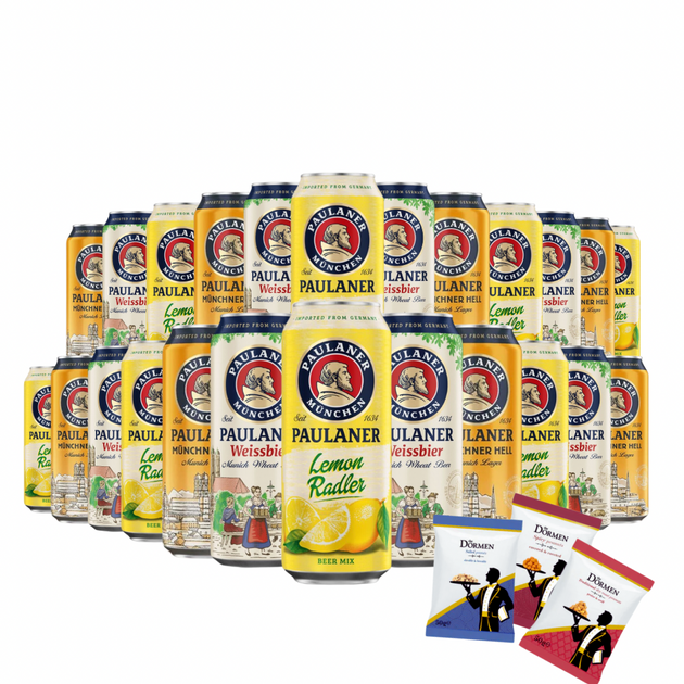 Paulaner Beers Mixed Case - Lemon Radler - Munich Lager - Weissbier 24 ...
