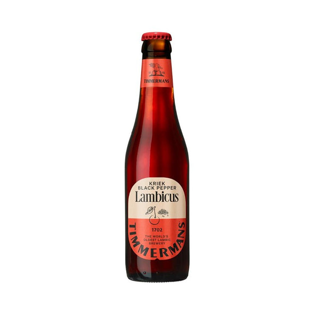 Timmermans Kriek Cherry & Black Pepper Beer 4% 12 x 330ml | Dranken.co.uk