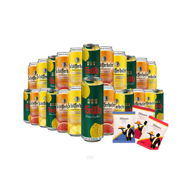 German Radler Schofferhofer & Fru Mixed Cans Case 24 x 500ml | Dranken ...