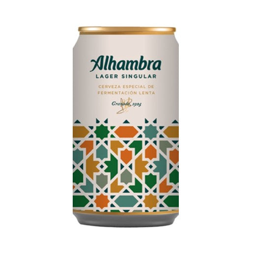 Alhambra Lager Singular 5.4% abv 12 x 33cl cans | Dranken.co.uk