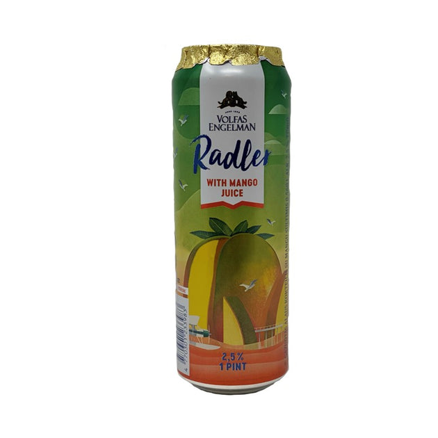 Volfas Engelman Mango Radler 2% 24 x 568ml | Dranken.co.uk